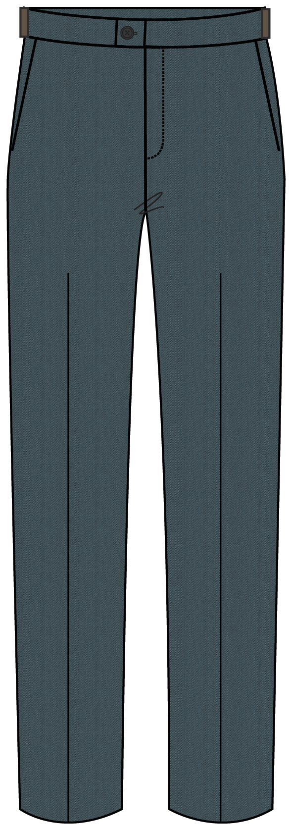 Seasonal Classic Airforce Blue Whipcord Suit - LingoLuxe Bespoke